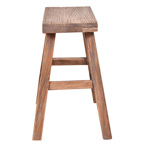 Chartwell Home 50cm Vivas Reclaimed Elm Wood Counter Stool Temple Webster